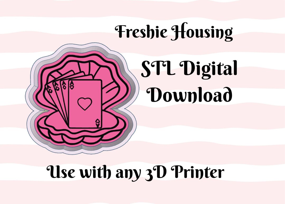Western Clam Card STL 3D Mold Housing STL File, Digital Download Mold ...