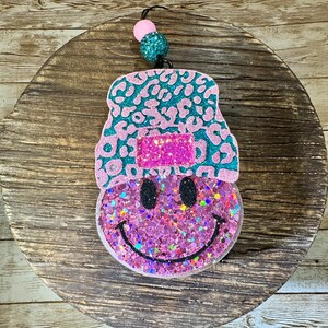 Smiley Face With Beanie Car Freshie, Smile Freshie, Car Freshie, Beanie ...