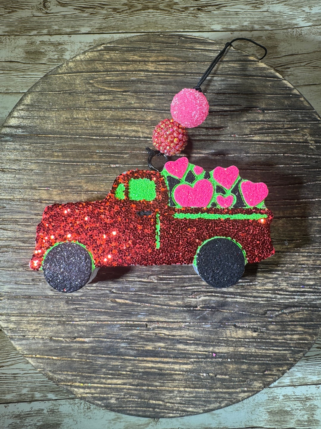 Truck With Hearts Car Freshie, Truck Freshie, Car Freshie, Hearts ...