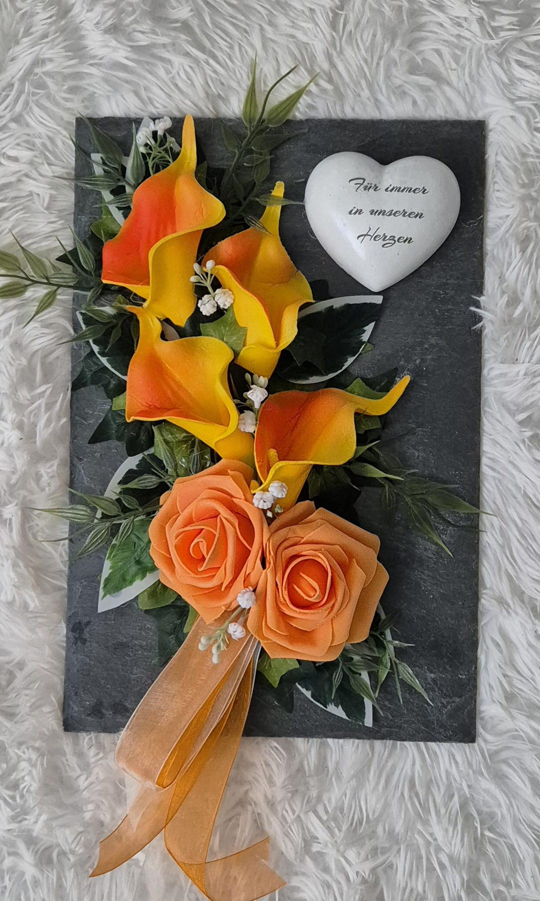 All Saints Day Memorial Grave Arrangement Grave Topper - Etsy