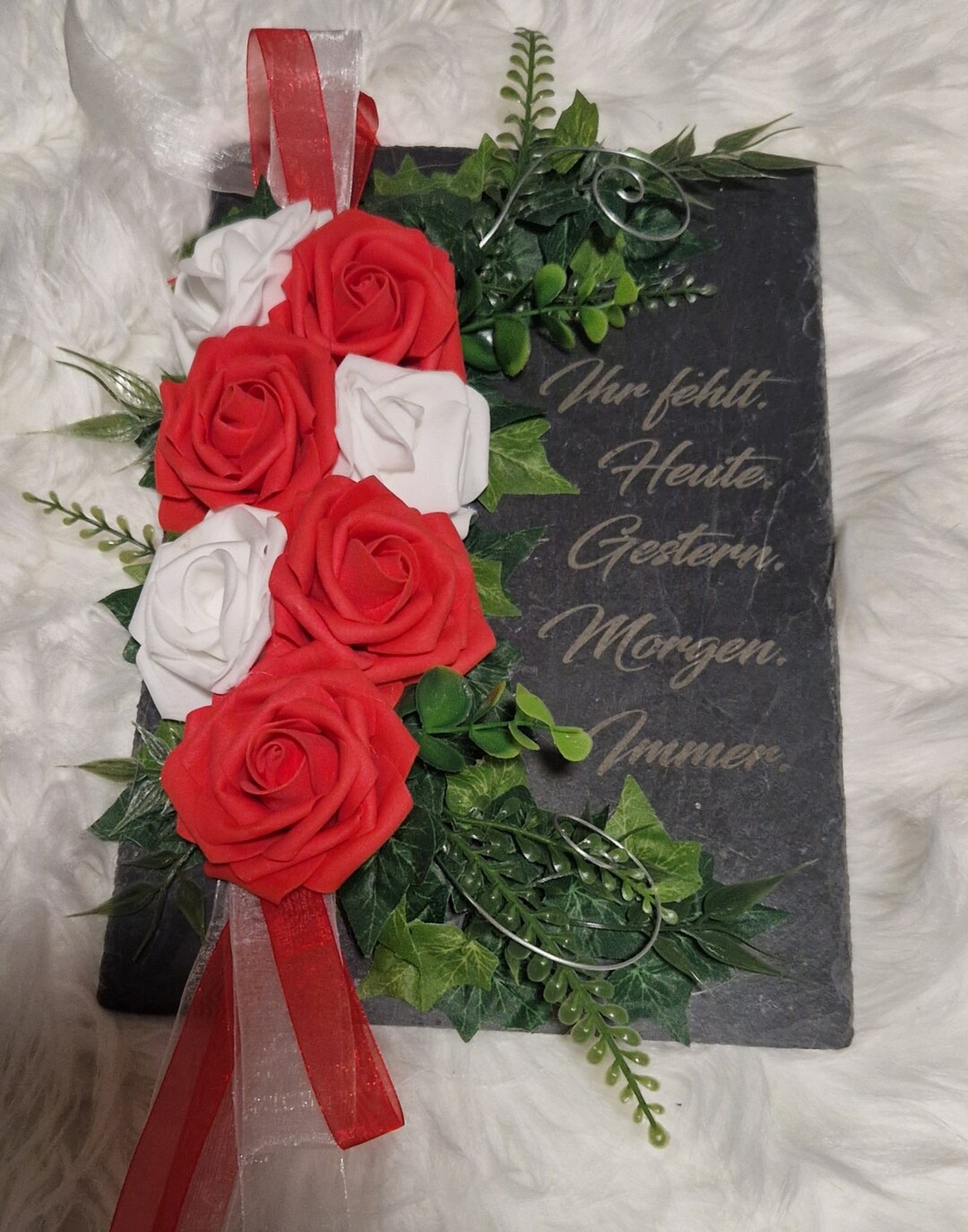 Grave Arrangement Grave Topper Grave Decoration Funeral Arrangement ...
