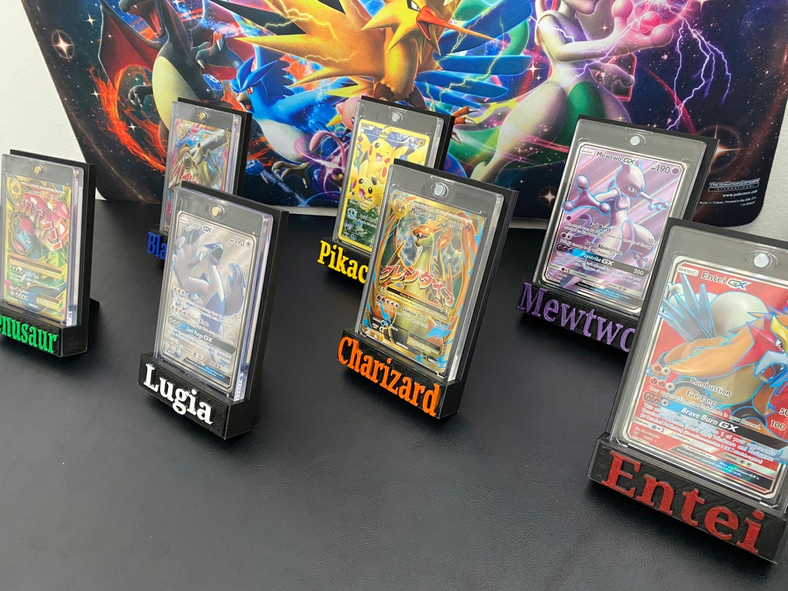 Pokémon Card Display Stand for One Touch Hard Cases. Custom. | Etsy