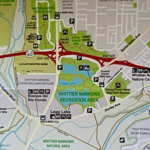 Whittier Narrows Map & Guide - Etsy