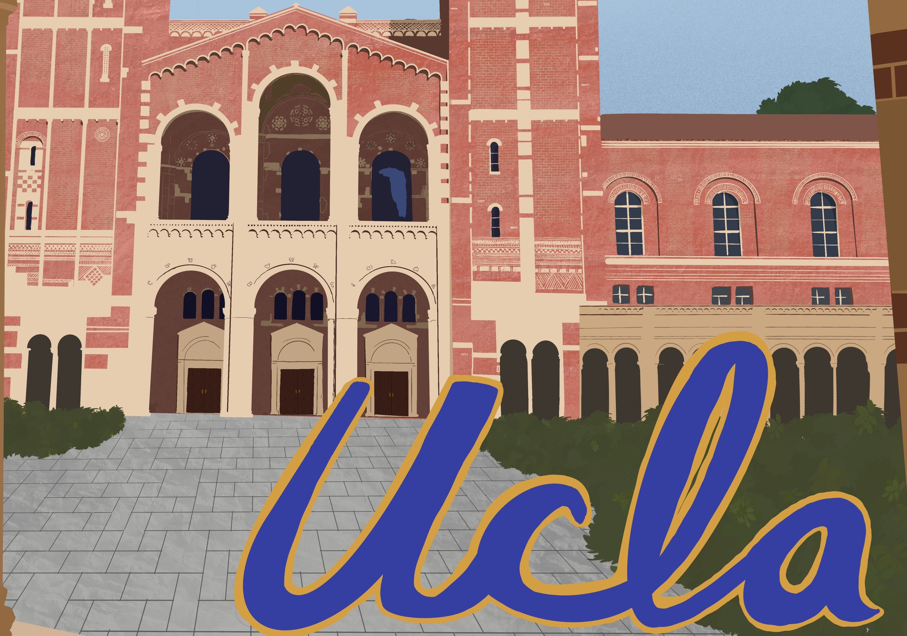 UCLA Postcard - Etsy