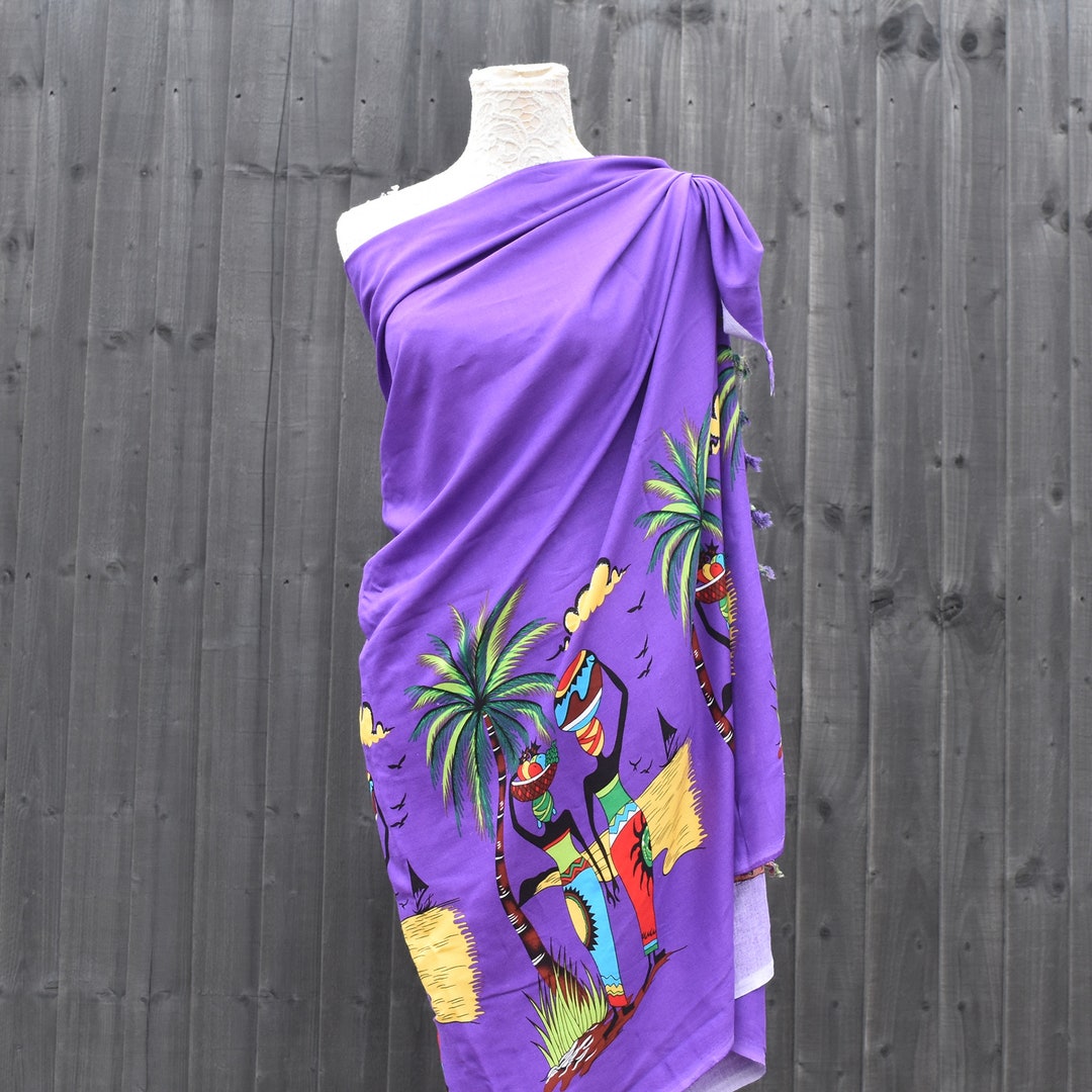 Sarong Wrap, African Sarong Wrap, Beach Wrap, Yellow Sarong, Beach ...