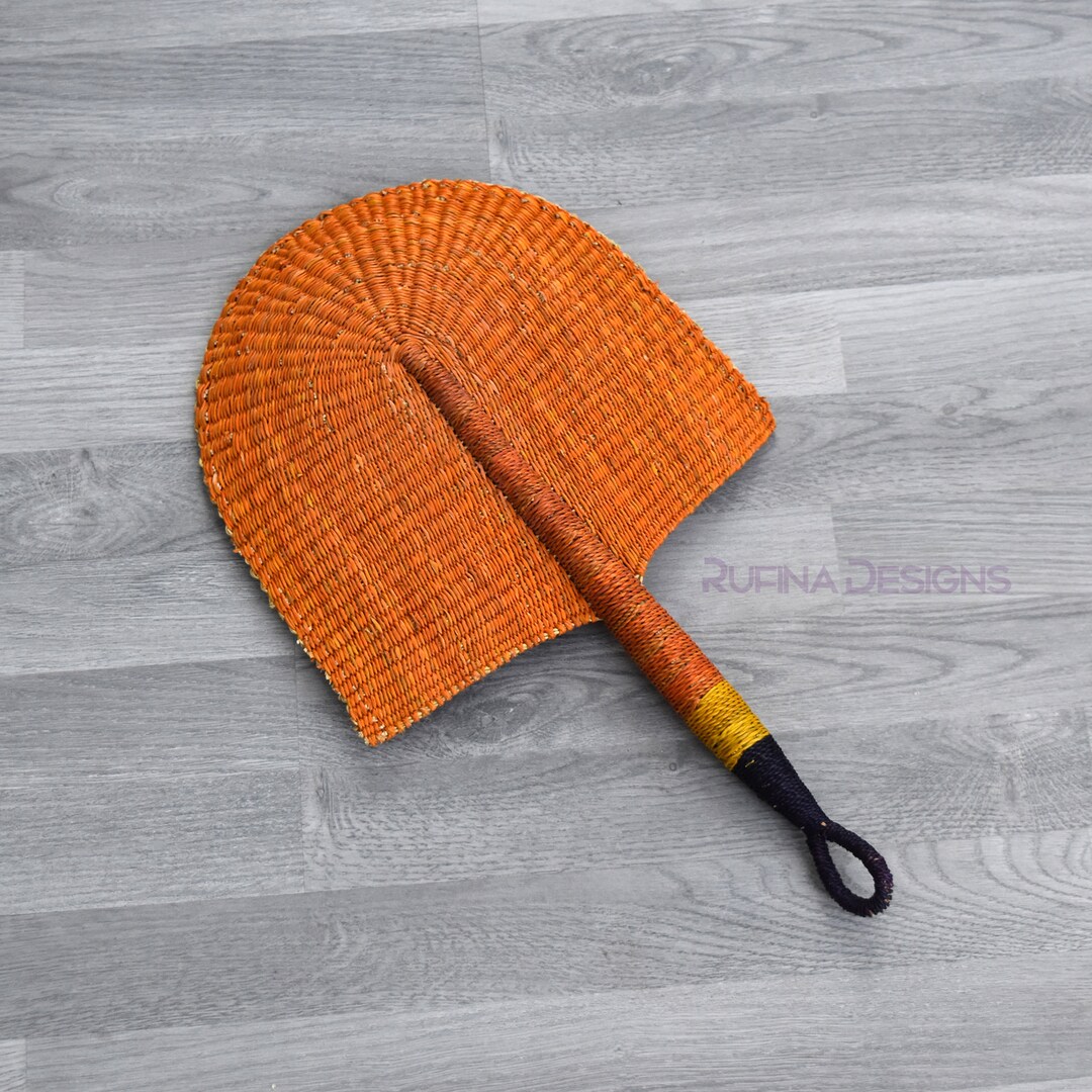 Handmade Straw Fan, Bolga Fan, - Etsy