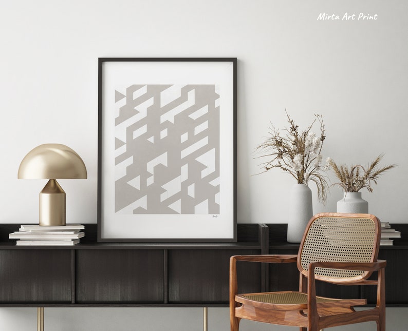 Minimalist Printable Wall Art Modern Art Print Geometric Digital Print ...