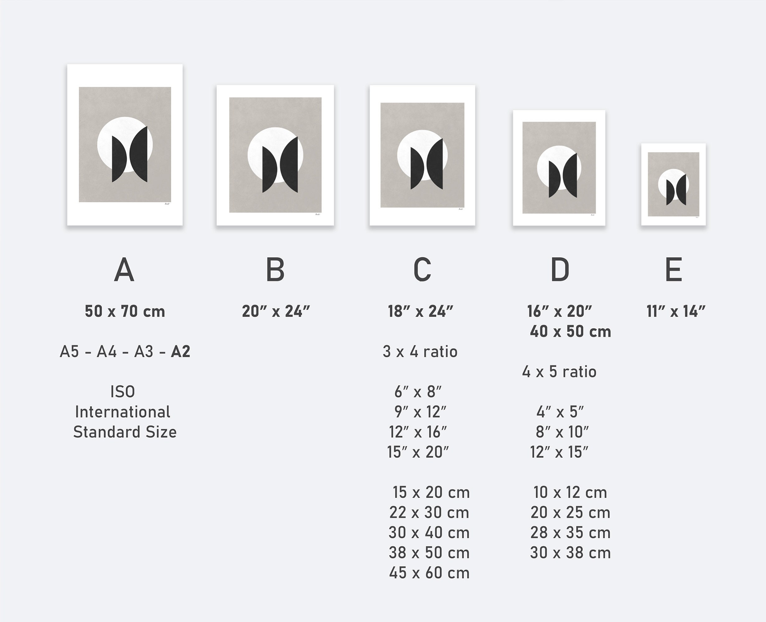Printable Wall Art Set of 3 Downloadable Prints Minimalist Gallery Wall ...