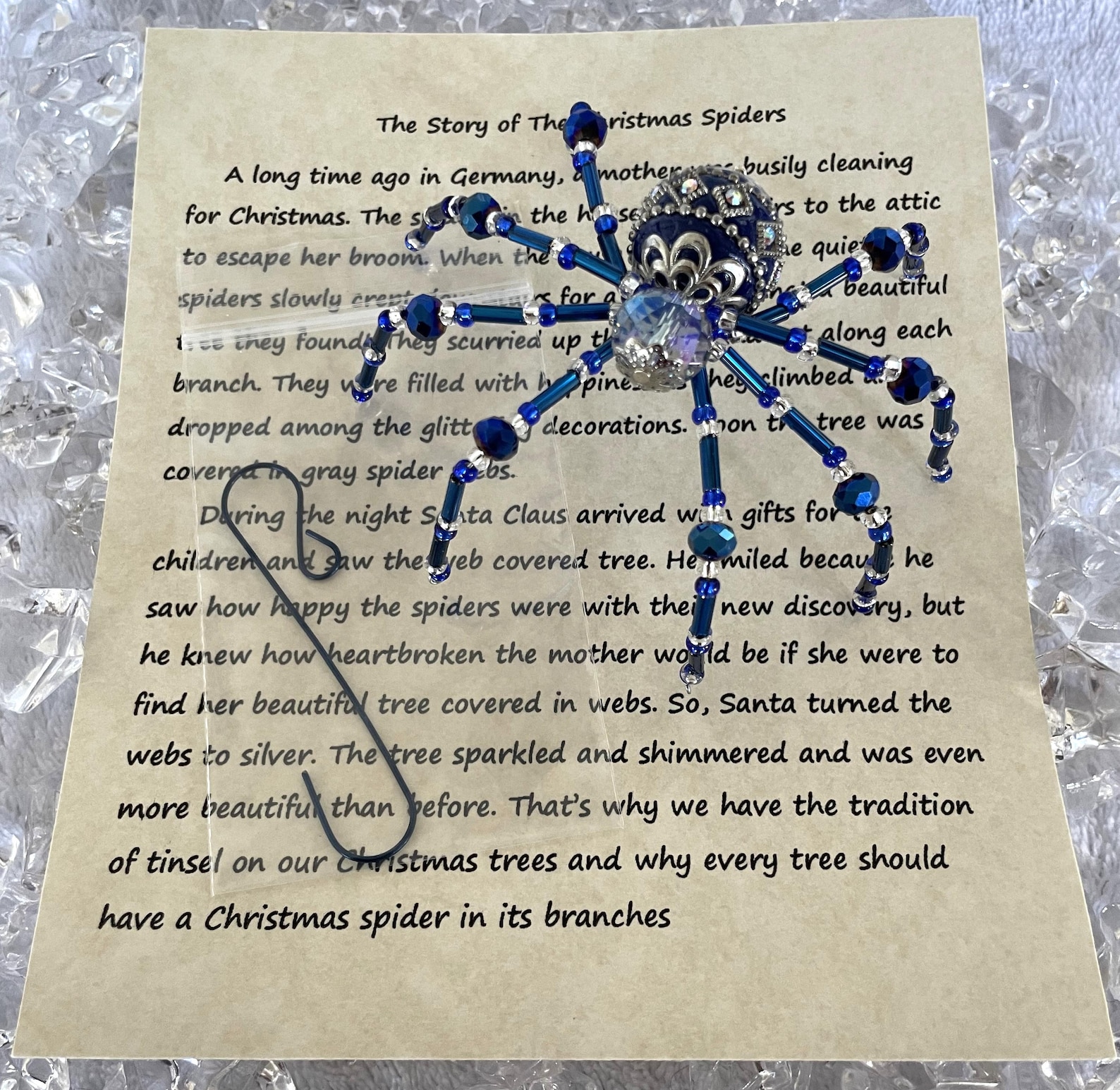 Christmas Spiders, Ornament, Spiderville, Beaded Spiders - Etsy