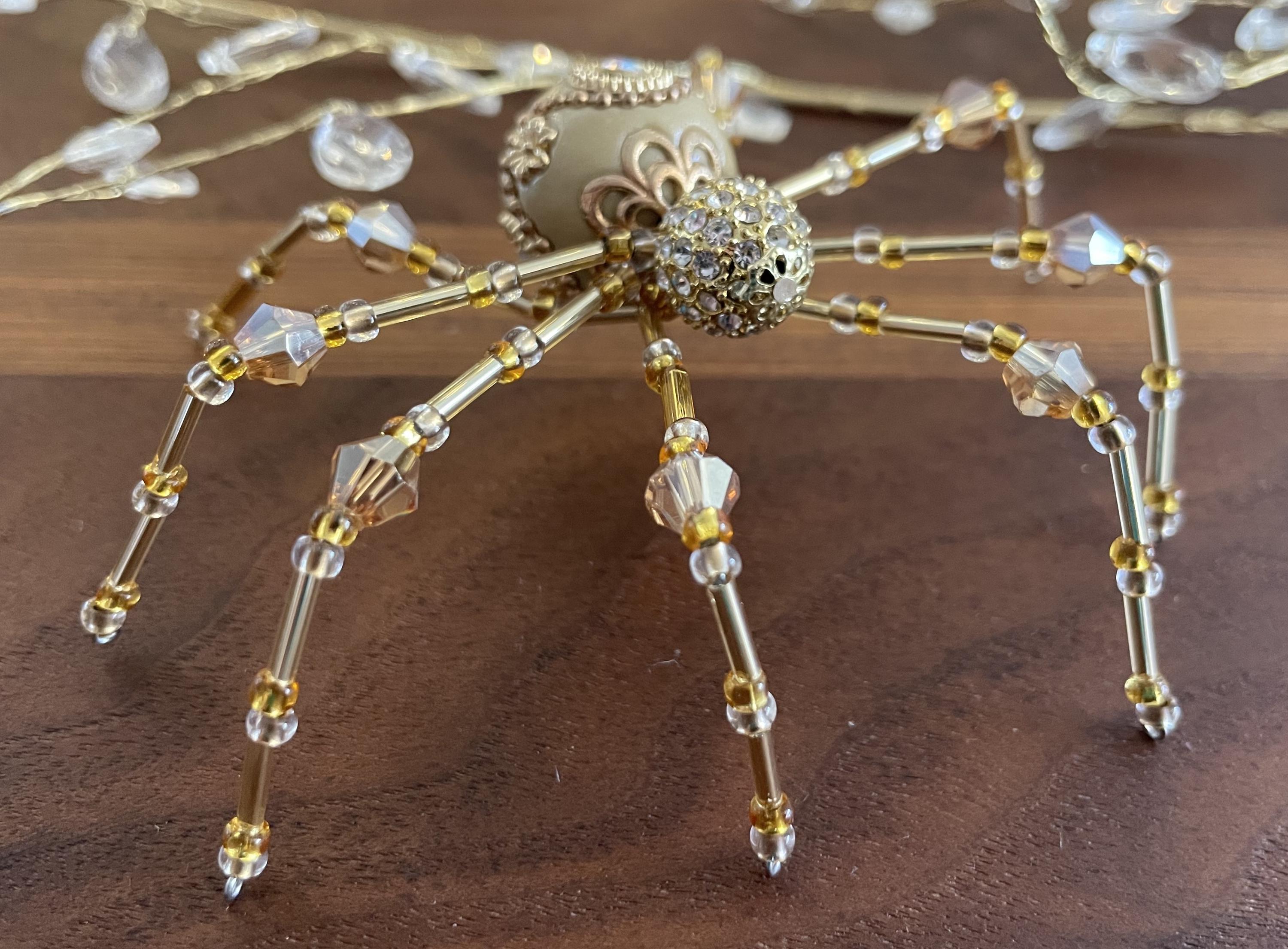 Christmas Spiders, Ornament, Spiderville, Beaded Spiders - Etsy