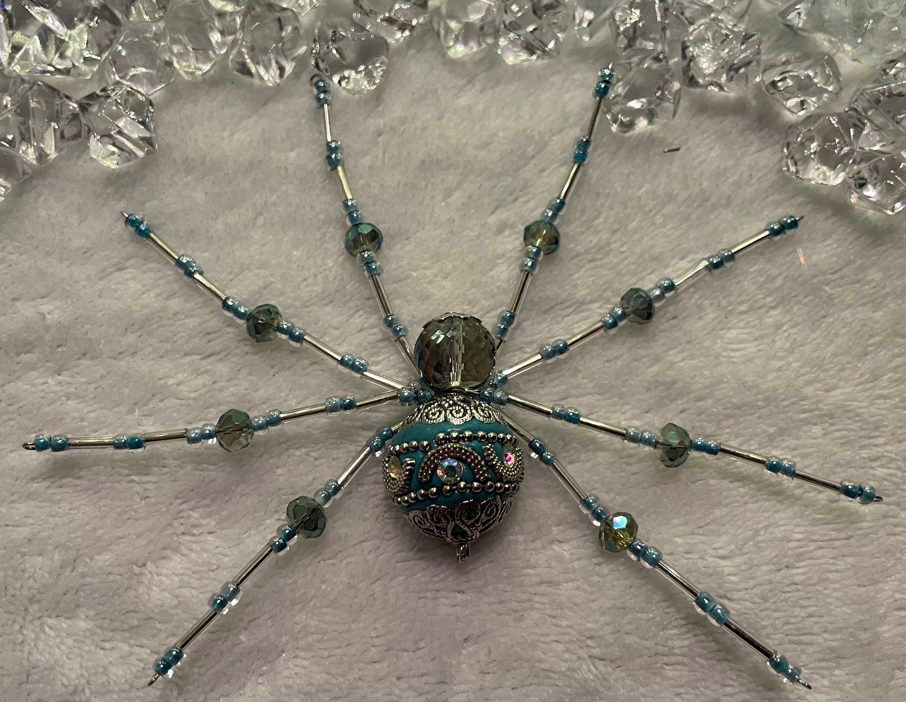 Christmas Spiders, Ornament, Spiderville, Beaded Spiders - Etsy