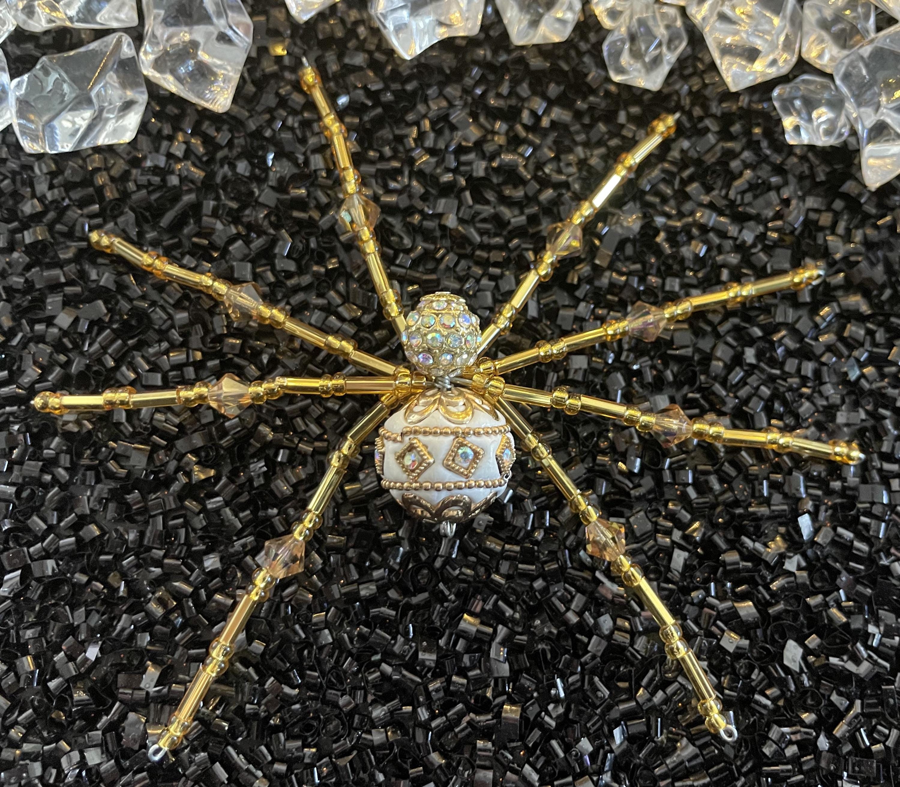 Christmas Spider, Ornament, Spiderville, Beaded Spider - Etsy