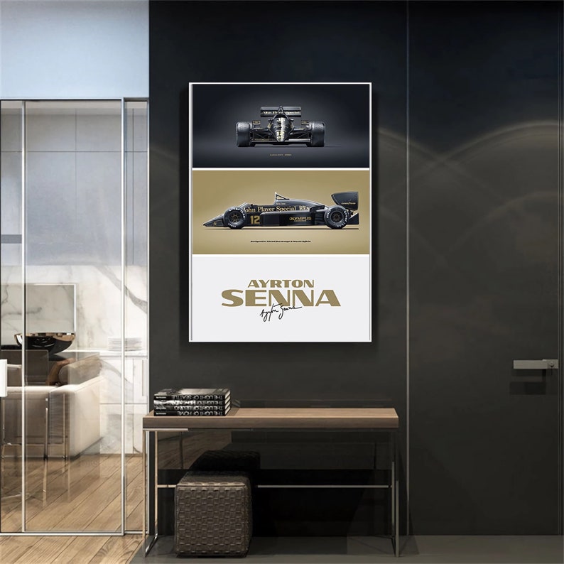 Formula 1 Ayrton Senna Lotus Poster Sign Poster Formula 1 - Etsy