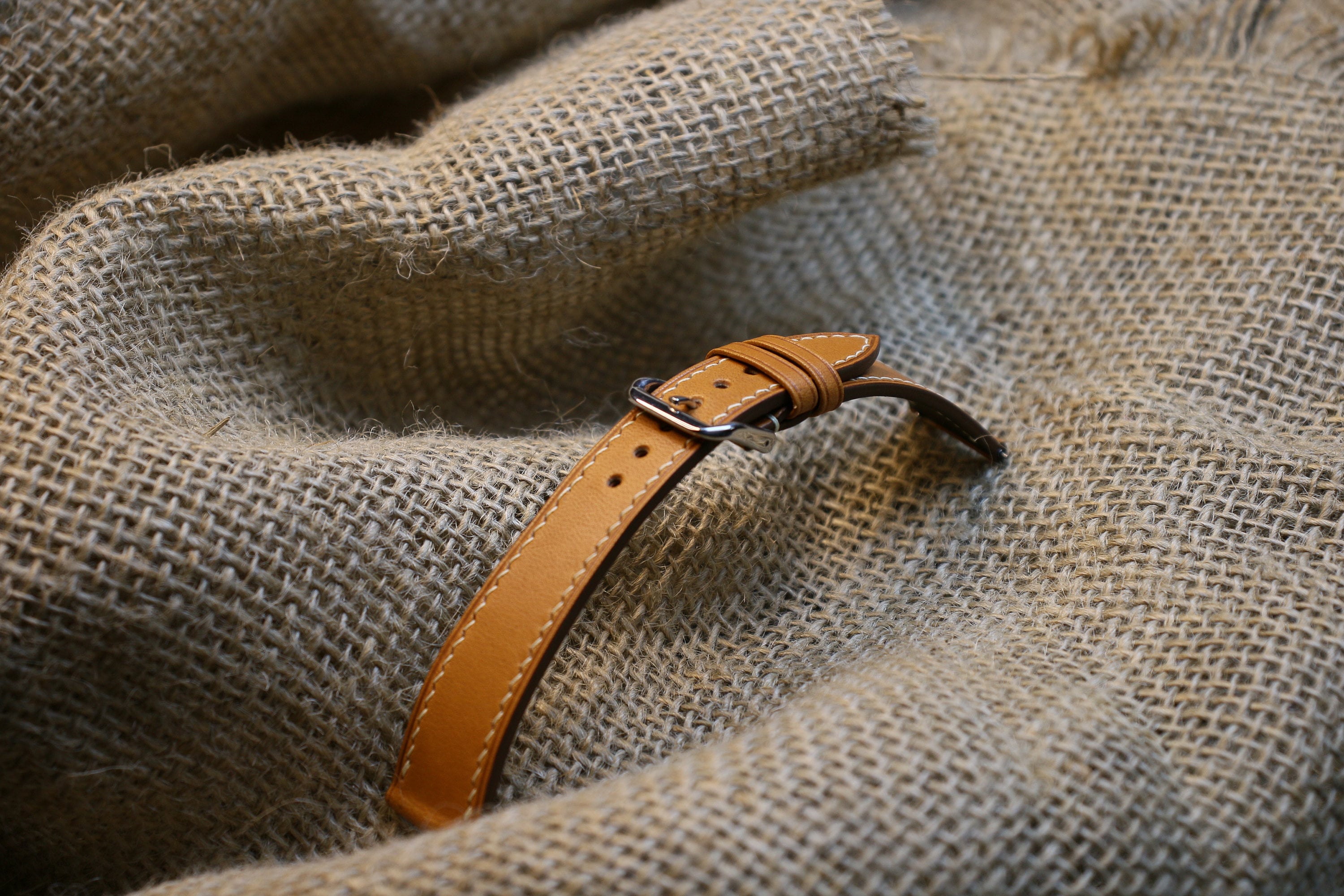 Vegtan Tan Leather Watch Strap - Etsy