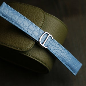 Sierra Blue Alligator Leather Cartier Watch Strap-cluon Cartier L1-SIERRA BLUE-V-S-M-N- - Etsy