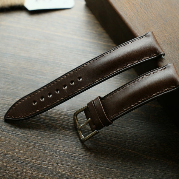 Brown Leather Watch - Etsy