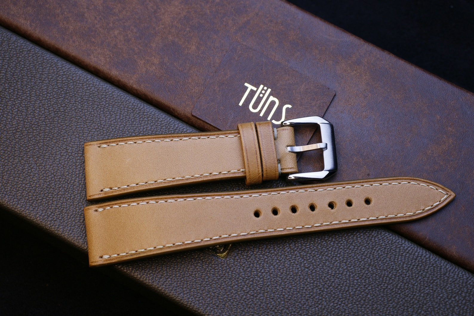 Handmade Butero Tan Slim Leather Watch Strap, Custom Size - BU9 - Etsy