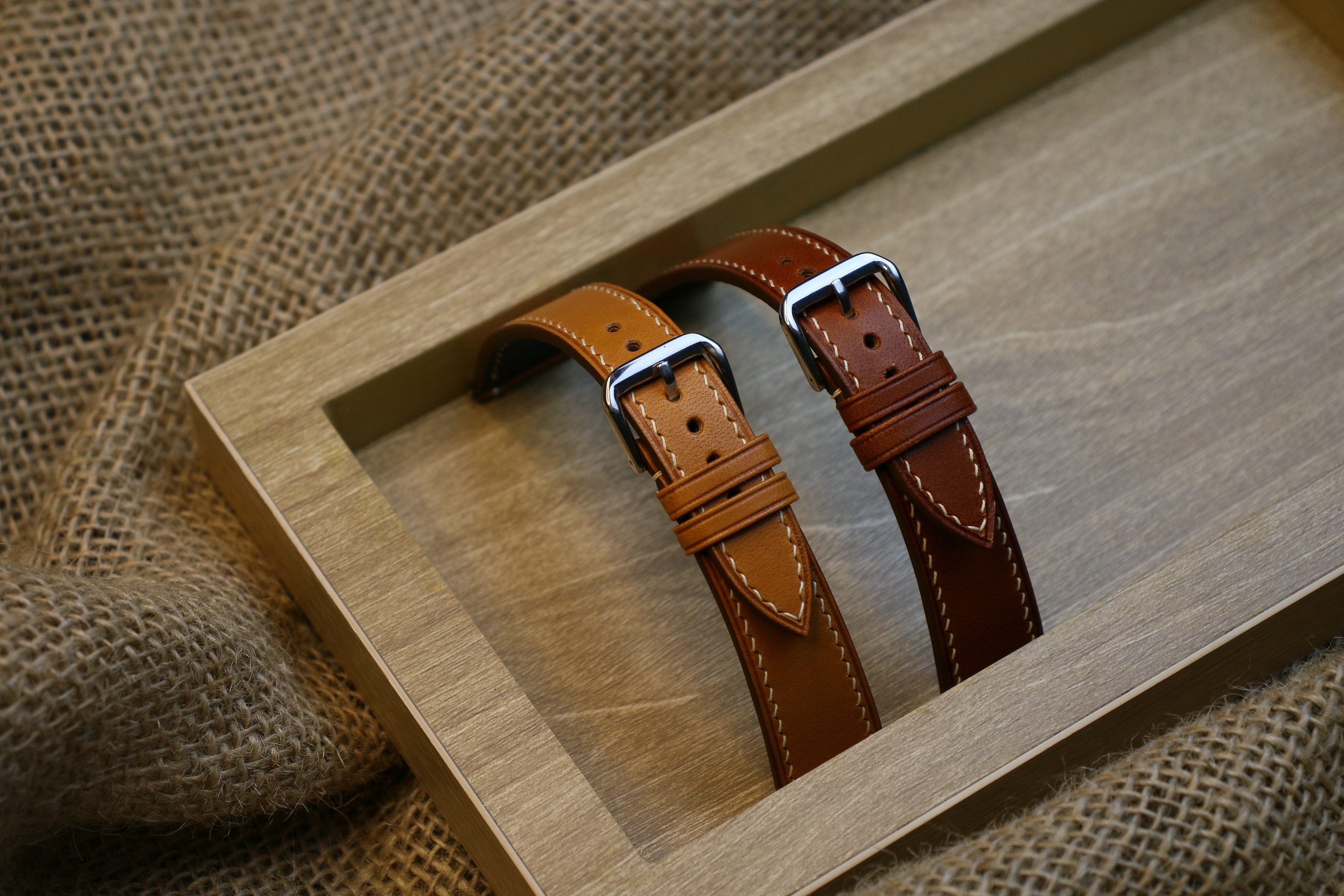 Vegtan Tan Leather Watch Strap - Etsy