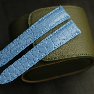 Sierra Blue Alligator Leather Cartier Watch Strap-cluon Cartier L1-SIERRA BLUE-V-S-M-N- - Etsy