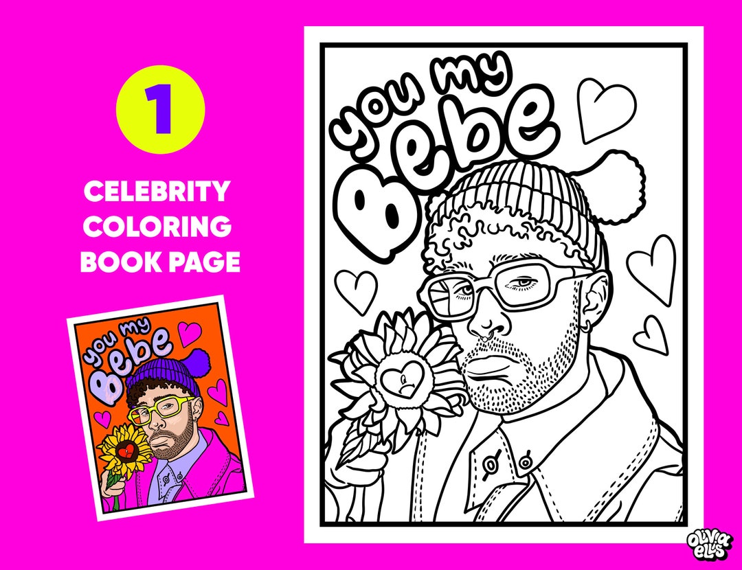 Digital Download Bad Bunny Coloring Book Download / Instant Download ...