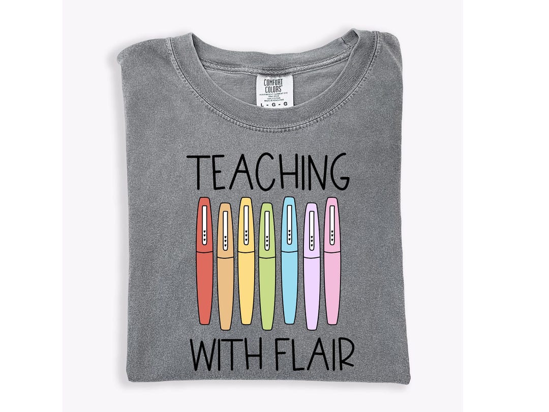 Teaching With Flair PNG, Teacher Sublimation, Teacher Appreciation Gift ...