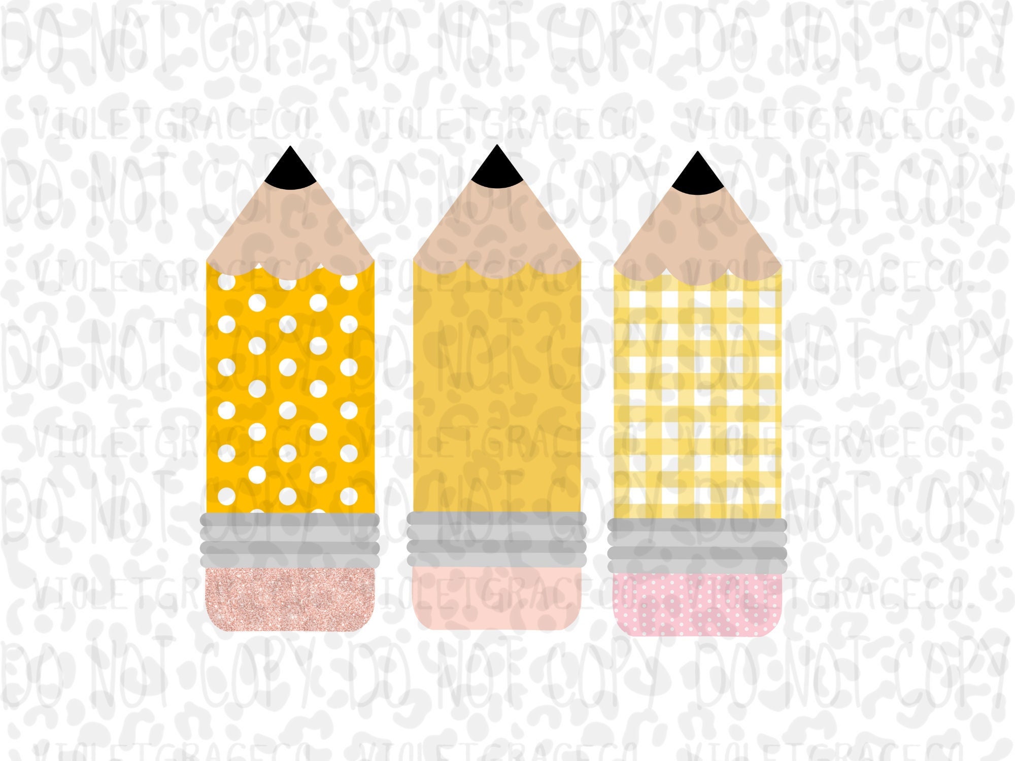 School Pencil Clipart Png, School Sublimation, DTF Designs, Teacher ...