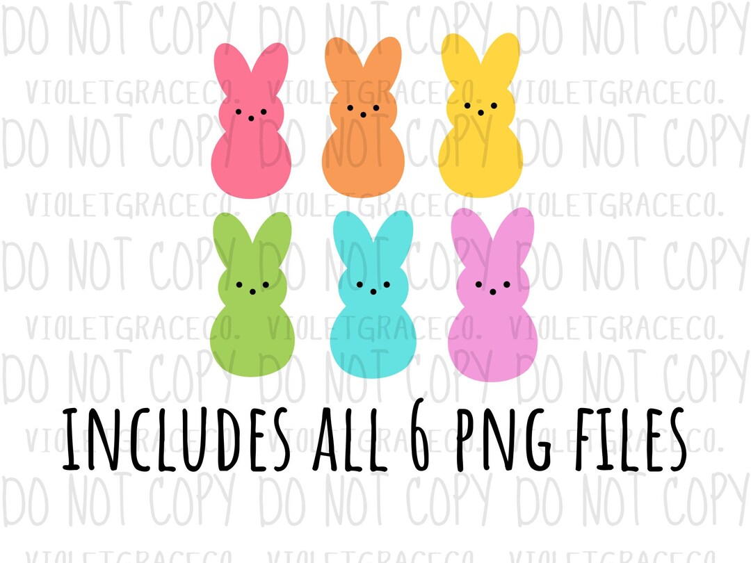 Easter Bunny Peep Png, Digital Download, Easter Dtf, Easter Sublimation ...