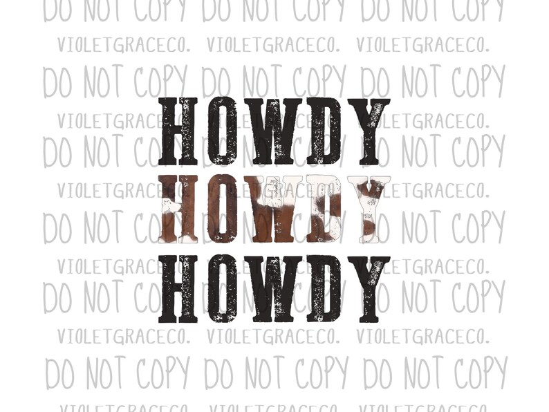 Howdy Png, Sublimation - Etsy