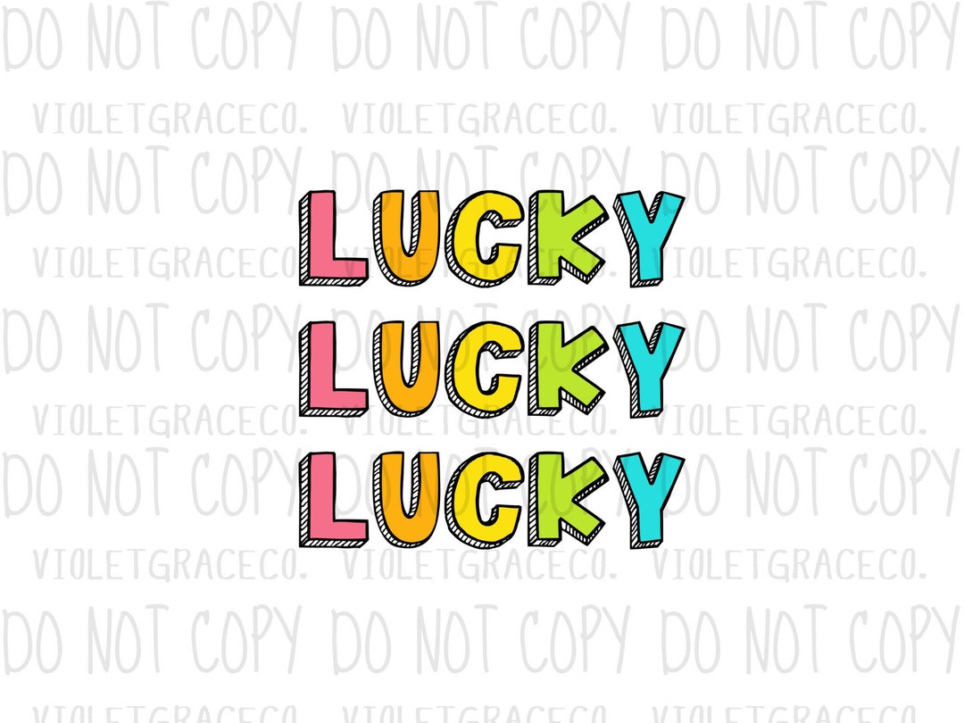 Rainbow Lucky PNG, Lucky PNG, St Patricks' Day DTF, St Patty's Day ...