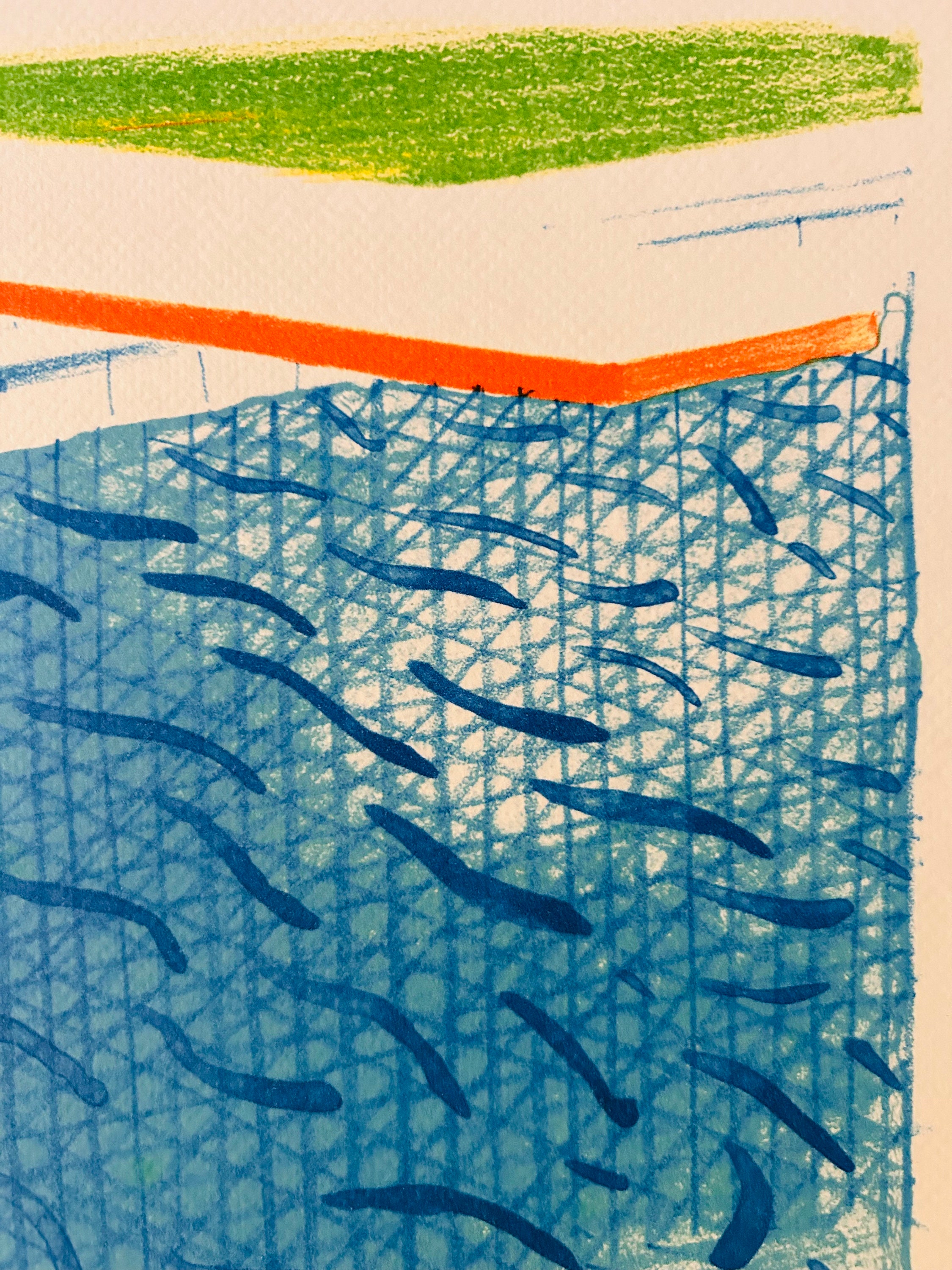 David Hockney 'pool Made With Paper' Offset Lithograph, Limited Edition ...