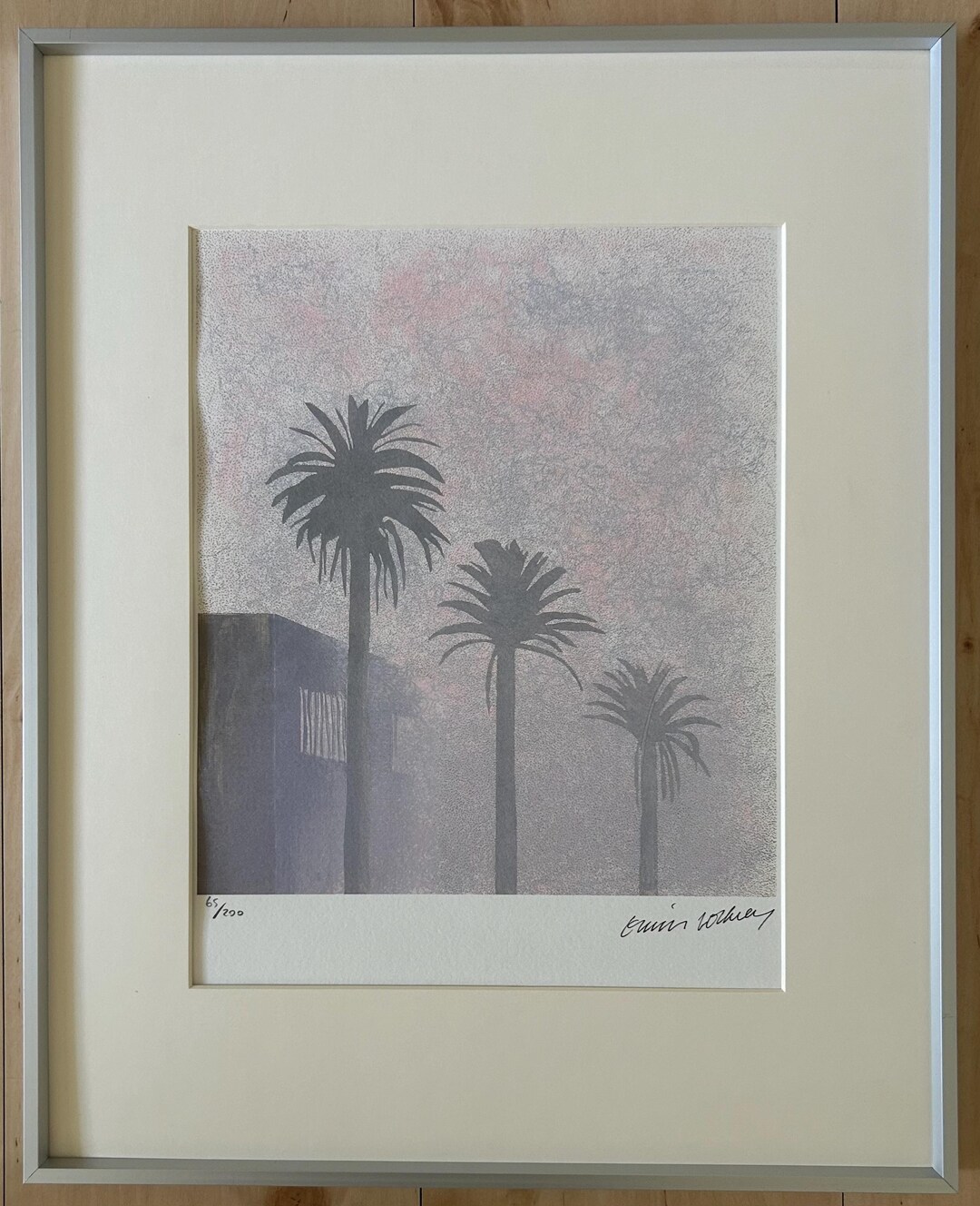 Gerahmte David Hockney ( After ) „Mist, from 1981 Weather Series ...