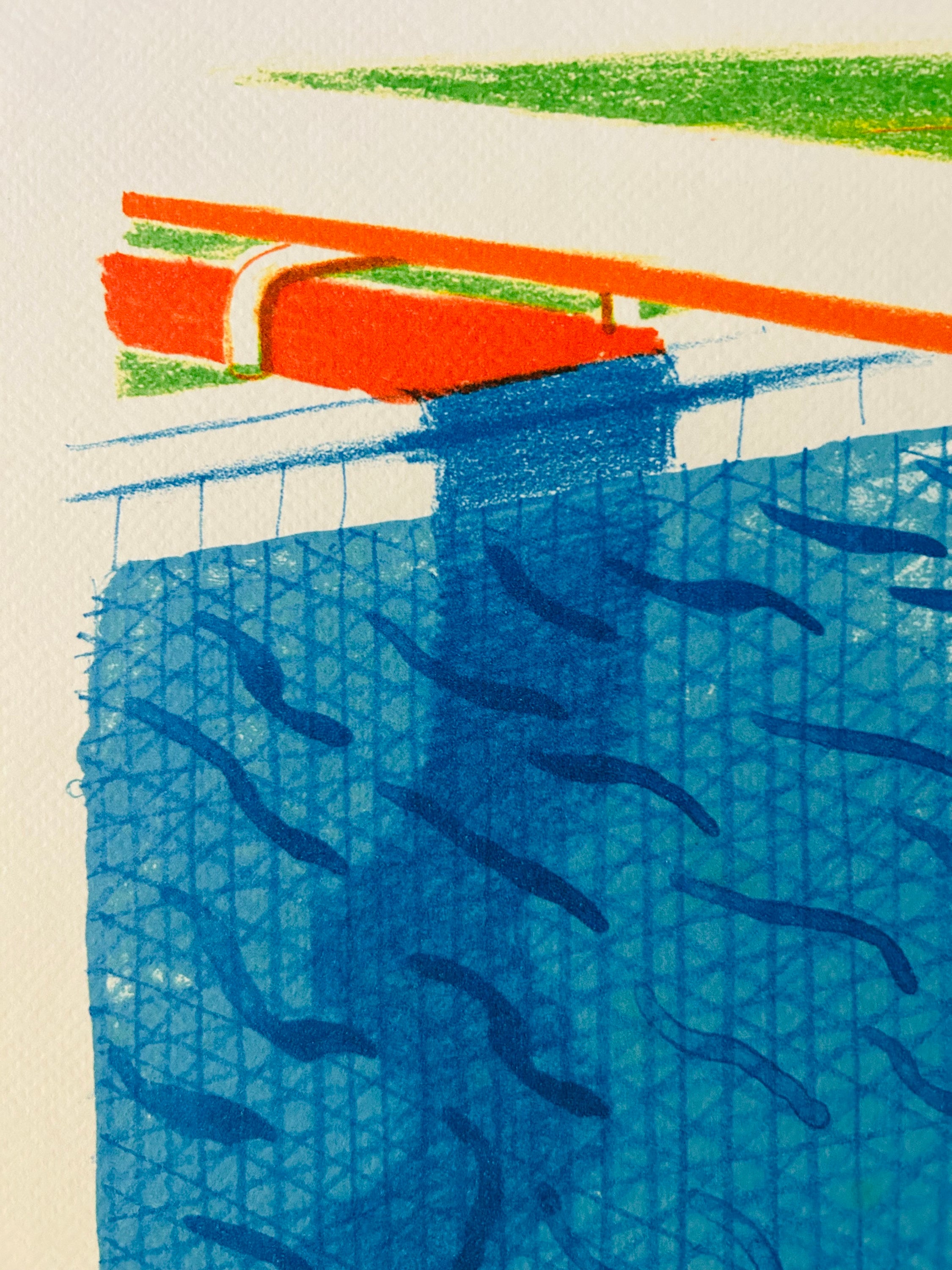 David Hockney 'pool Made With Paper' Offset Lithograph, Limited Edition ...