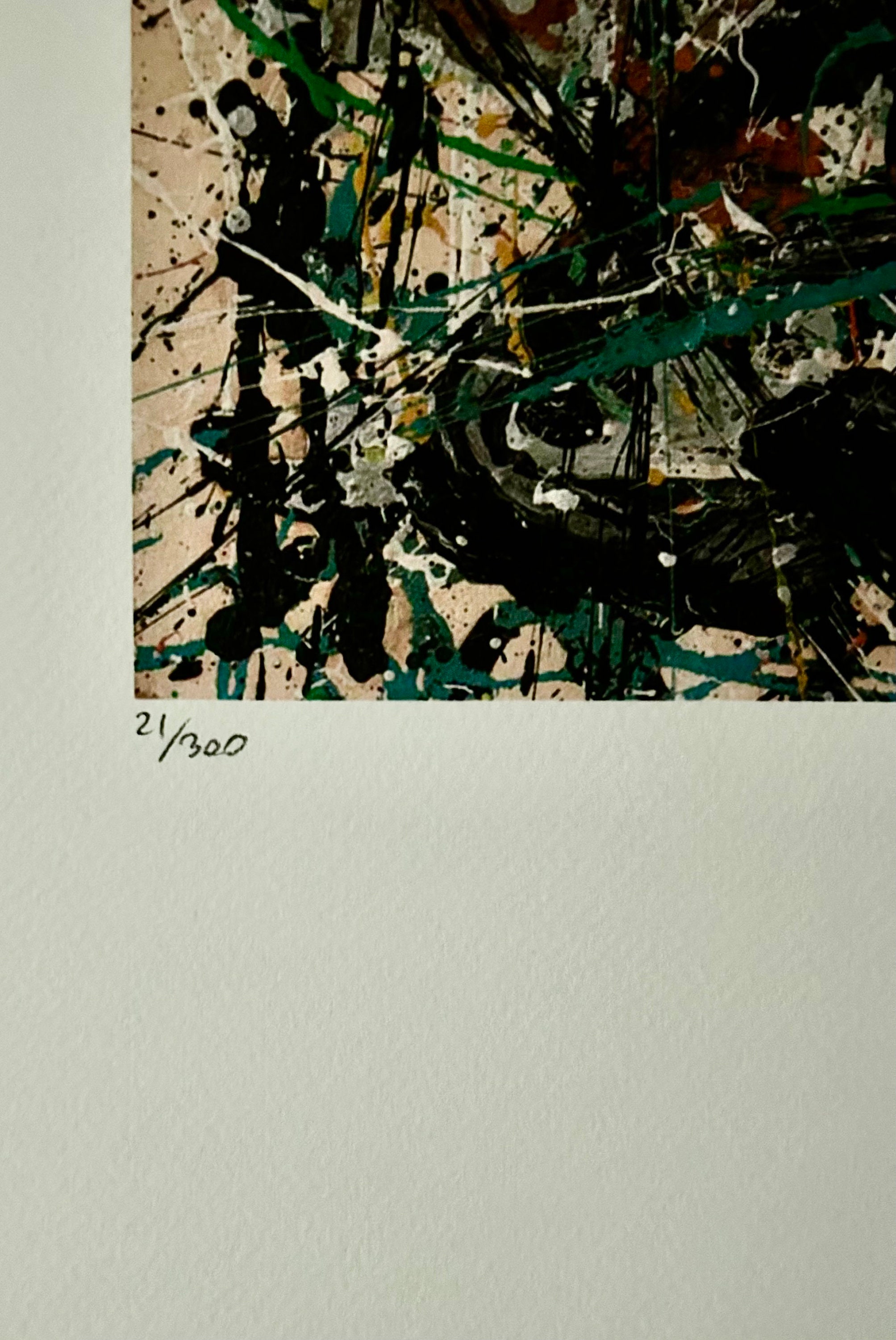 Jackson Pollock after untitled Limited Edition Lithograph - Etsy