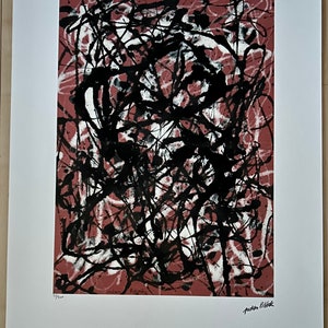 Jackson Pollock (after) "free Form" 1946 Limited Edition Lithograph - Etsy