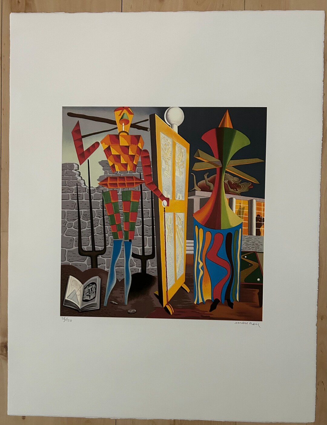 Man Ray (after) "le Beau Temps (fair Weather)" Limited Edition off Set ...