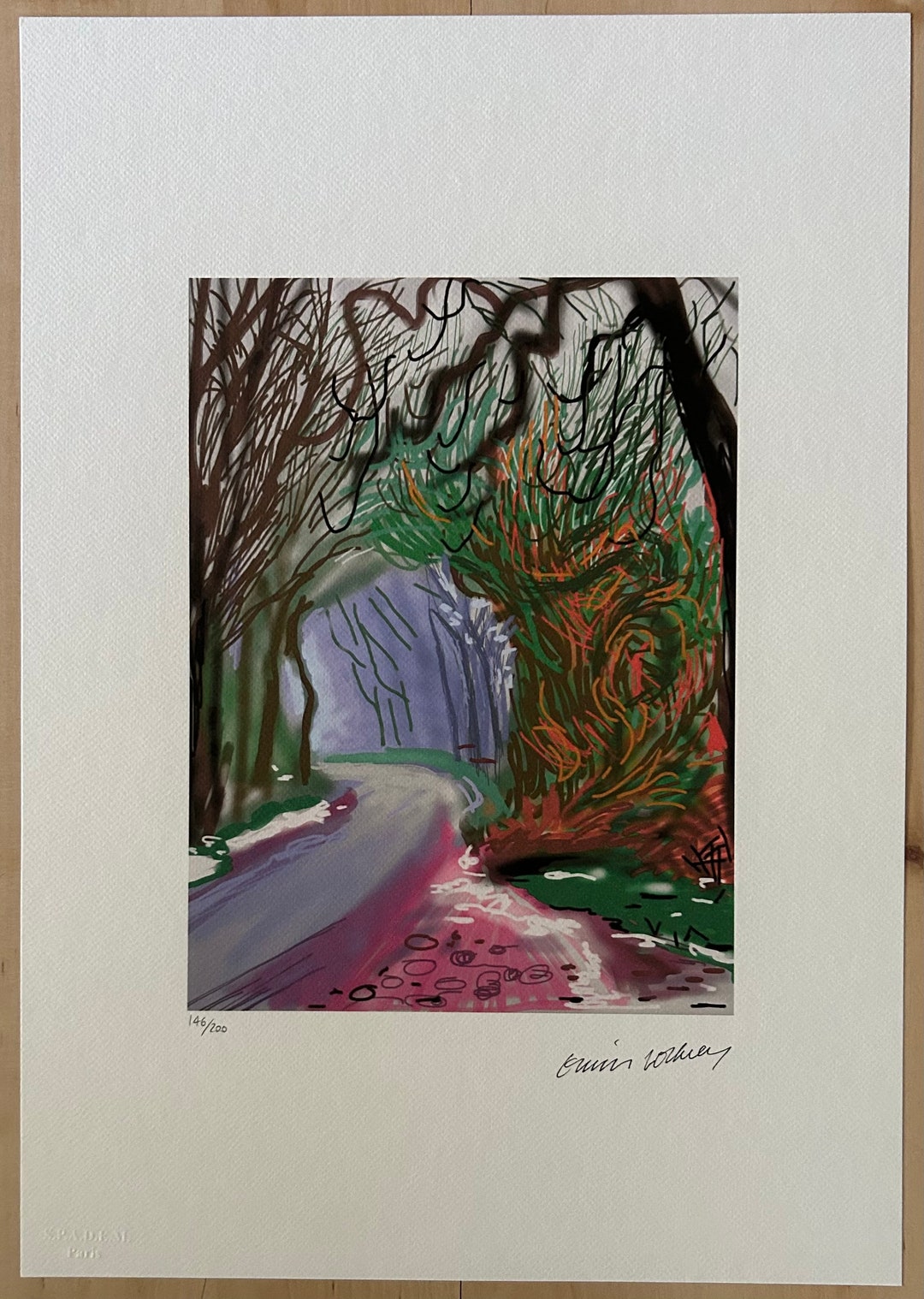 David Hockney after spring Time Limited Edition 31/200 Signed in the ...