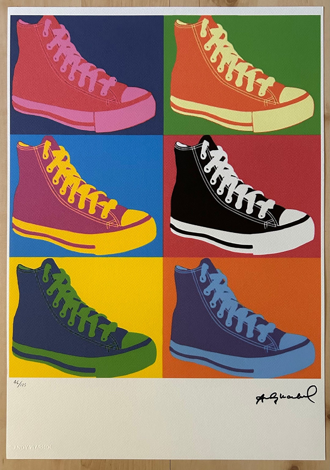 Andy Warhol after converse High Top Foundation Limited Edition 112/125 ...