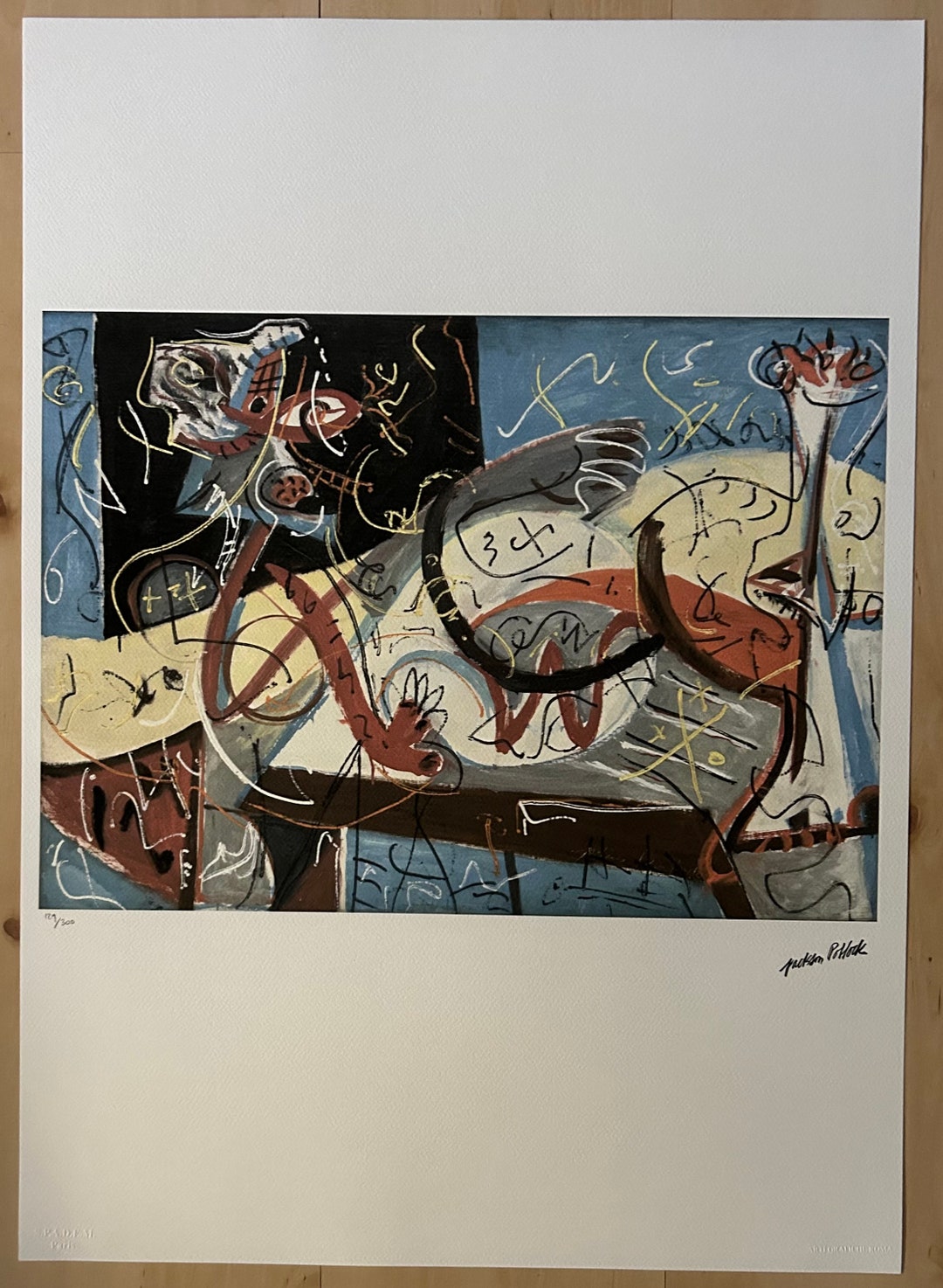 Jackson Pollock (after) "stenographic Figure" C.1942 Limited Edition ...