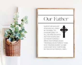 Our Father Prayer Print | Etsy