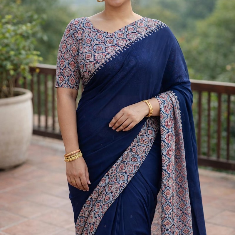 Semi Chiffon Saree - Etsy