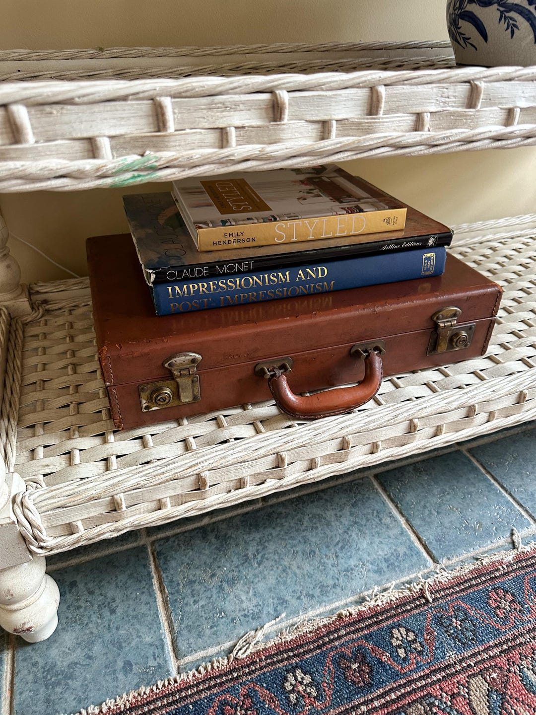 Antique Leather Briefcase - Etsy