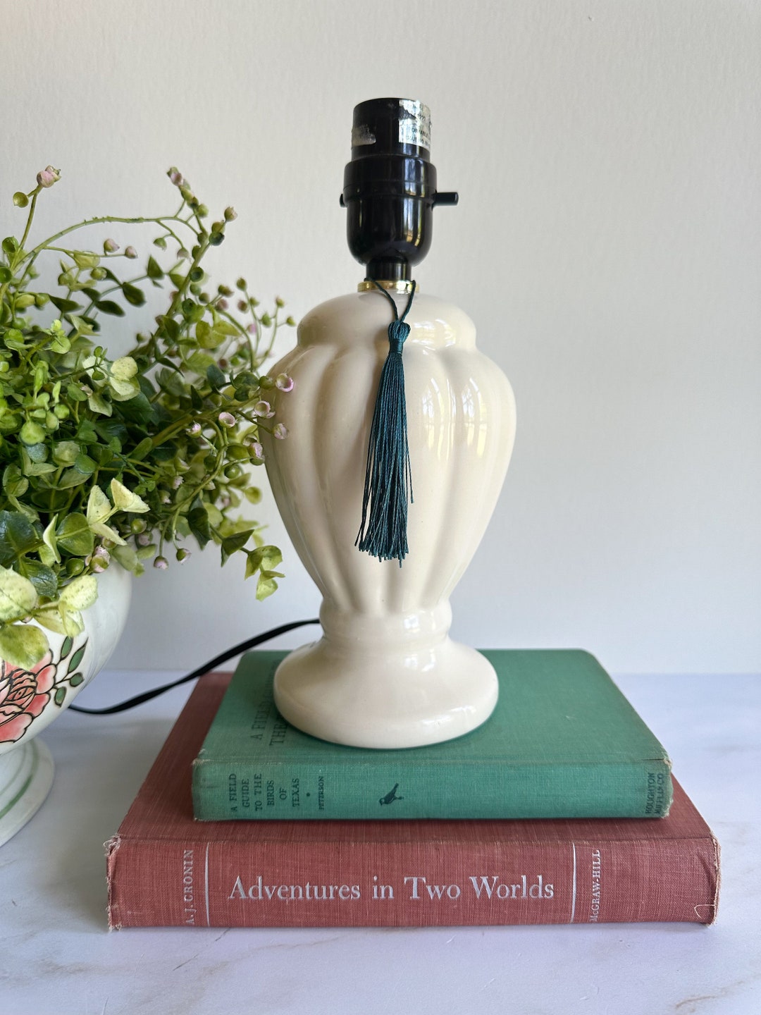 Vintage Small Ceramic Lamp no Shade - Etsy