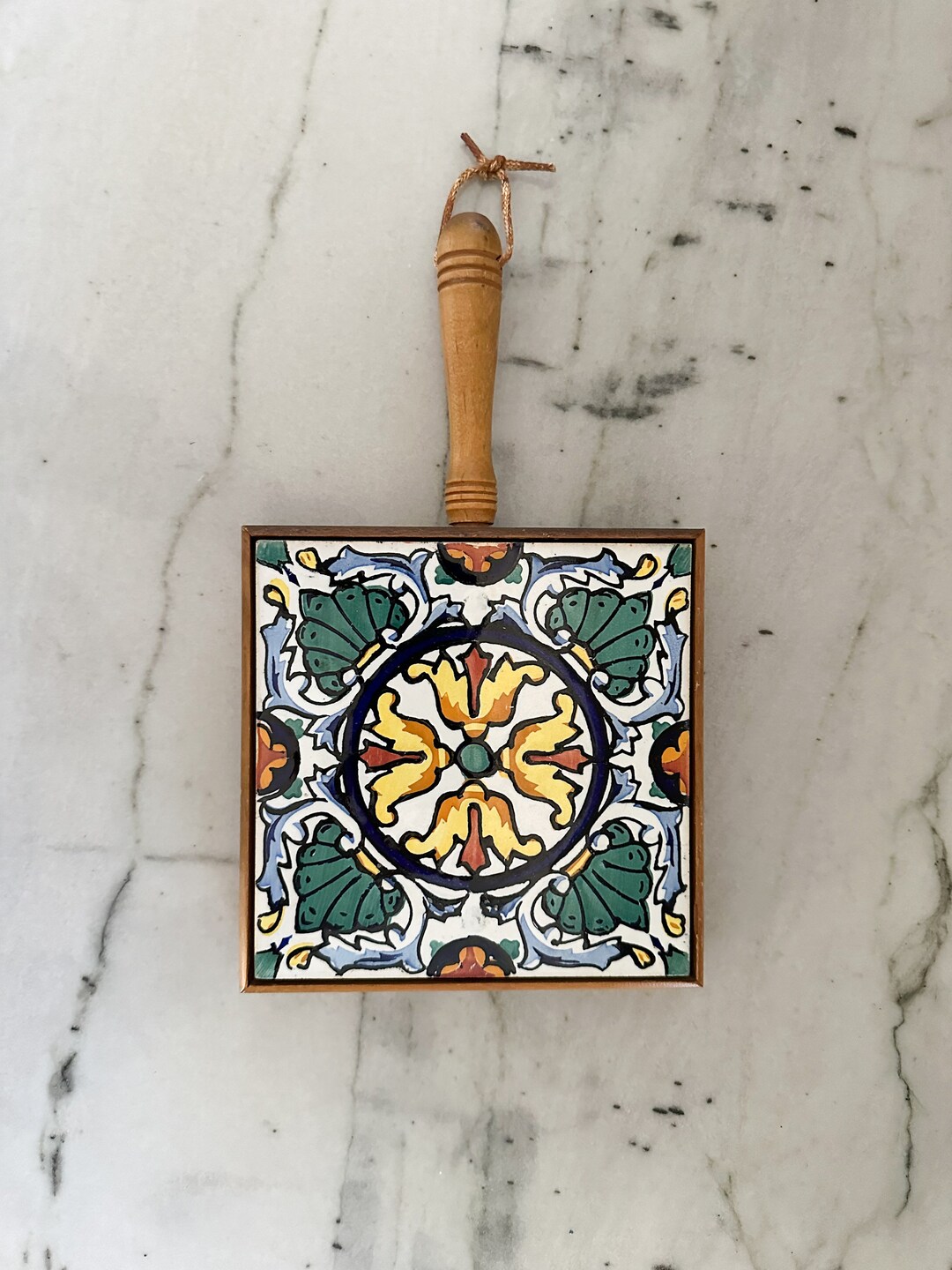 Hand Painted Tile Trivet | Wall Decor - Etsy