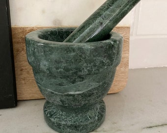 Large Vintage Antique Mortar and Pestle - Etsy