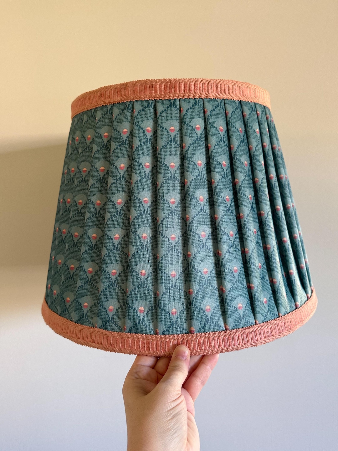 Pleated Lampshade With Contrast Trim - Etsy