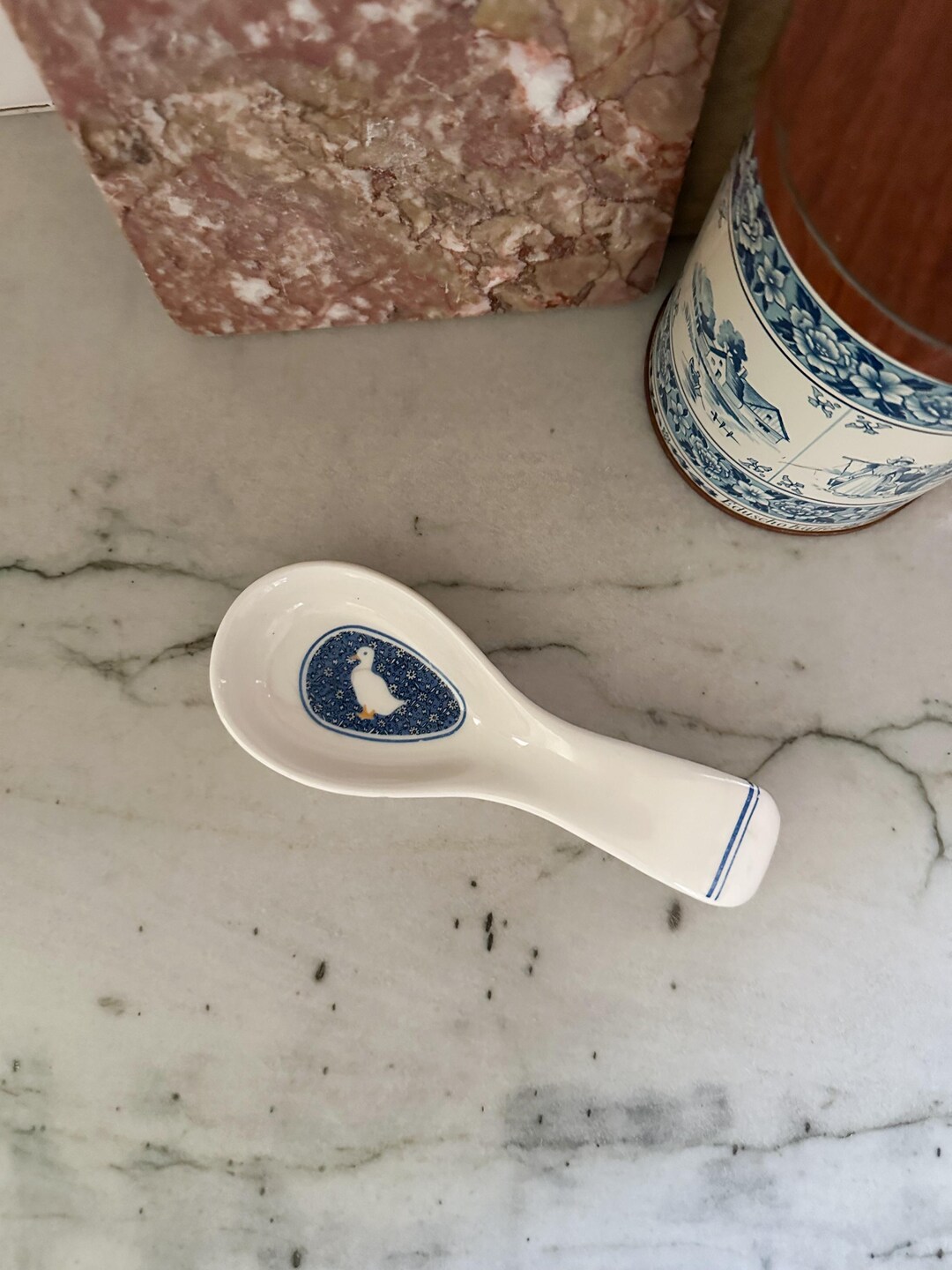 Vintage Goose Spoon Rest - Etsy