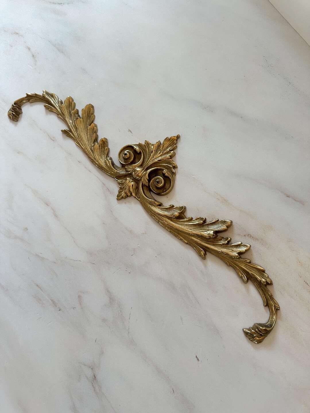 Antique Brass Pediment - Etsy