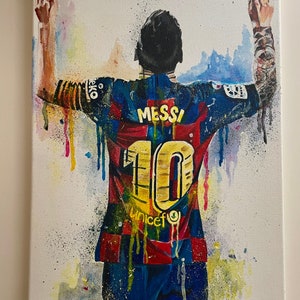 Messi Painting, Lionel Messy Drawing, Messy Art, Messy Portrait ...