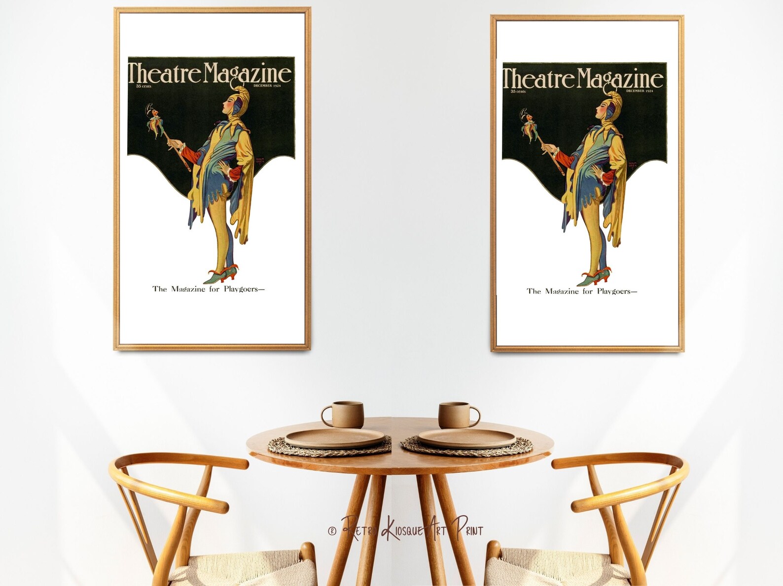 Vintage Theatre Magazine Cover - Glamour Women Wall Print -great Gatsby ...