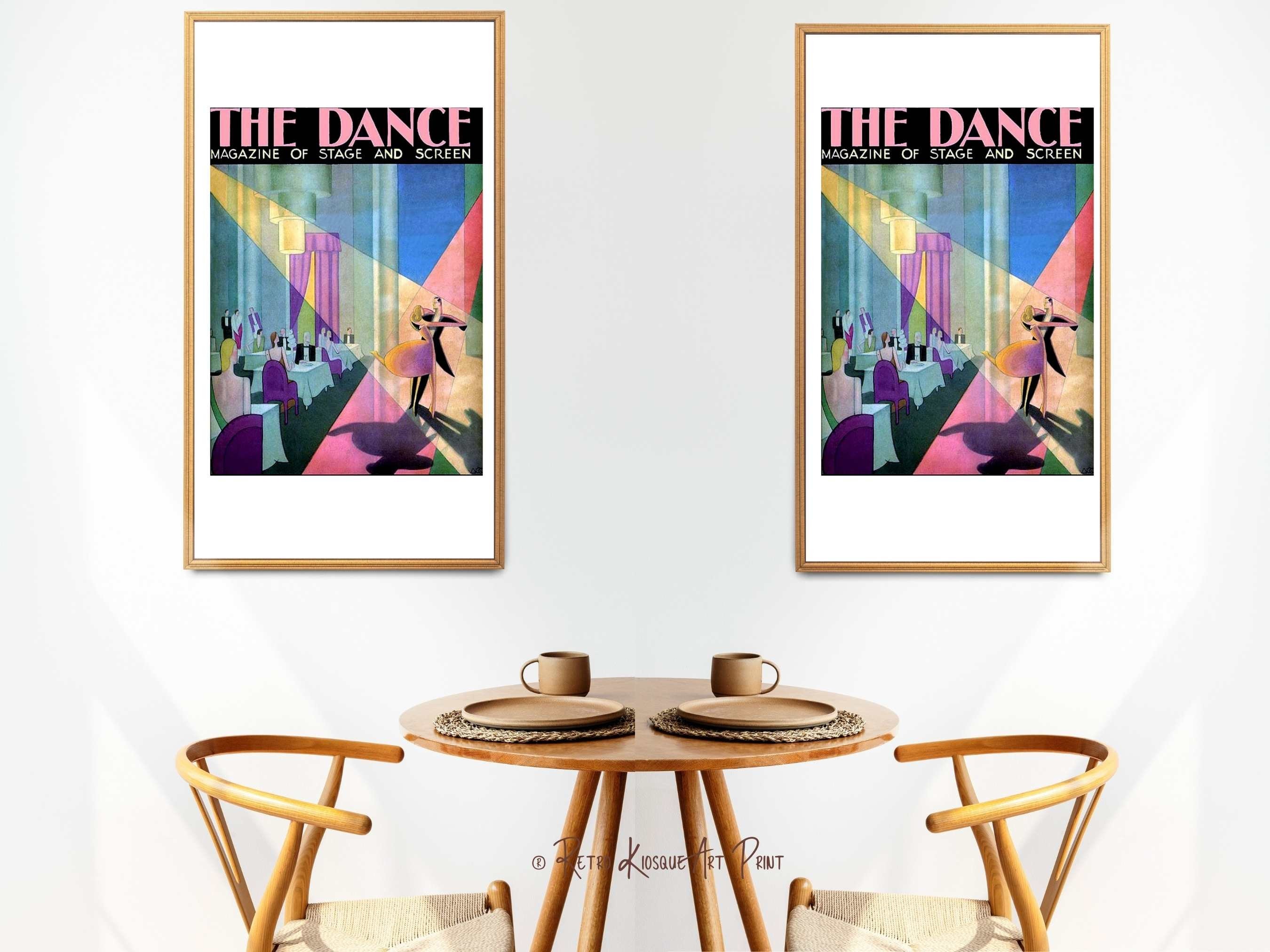 Vintage THE DANCE Magazine Cover - Glamour Women Wall Print - Great ...